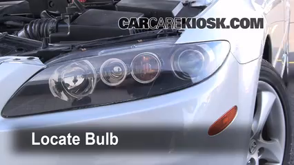 Headlight Bulb Replacement: 2006 Mazda 6 i 2.3L 4 Cyl. Sedan (4 Door)