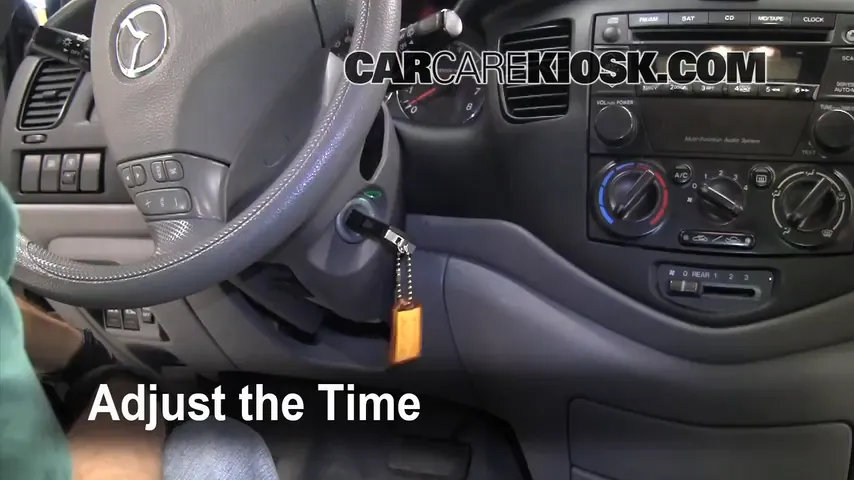 How to Set the Clock / Change Time on a 2006 Mazda MPV LX 3.0L V6
