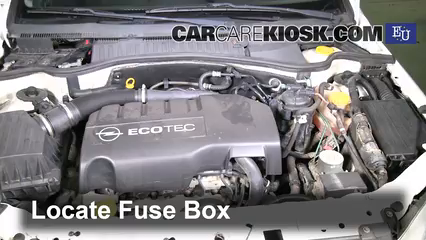 Interior Fuse Box Location: 2006 Opel Corsa C Van 1.3L 4 Cyl. Turbo Diesel