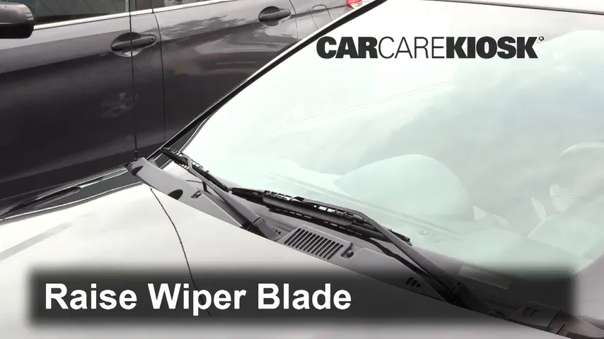 Front Windshield Wiper Blade Change: 2006 Saturn Ion-3 2.2L 4 Cyl. Coupe