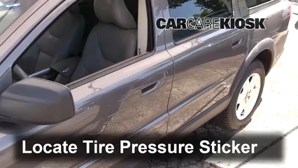 Tire Pressure for 2006 Volvo XC70 2.5L 5 Cyl. Turbo