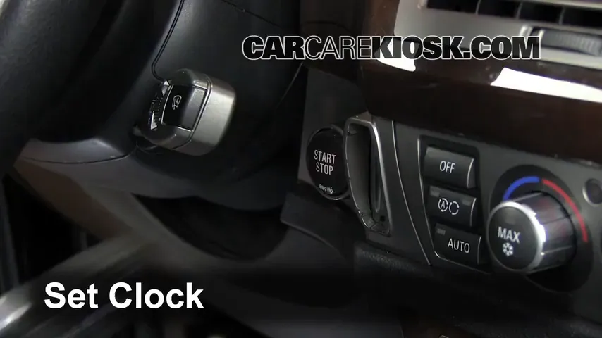 How to Set the Clock / Change Time on a 2007 BMW 750Li 4.8L V8