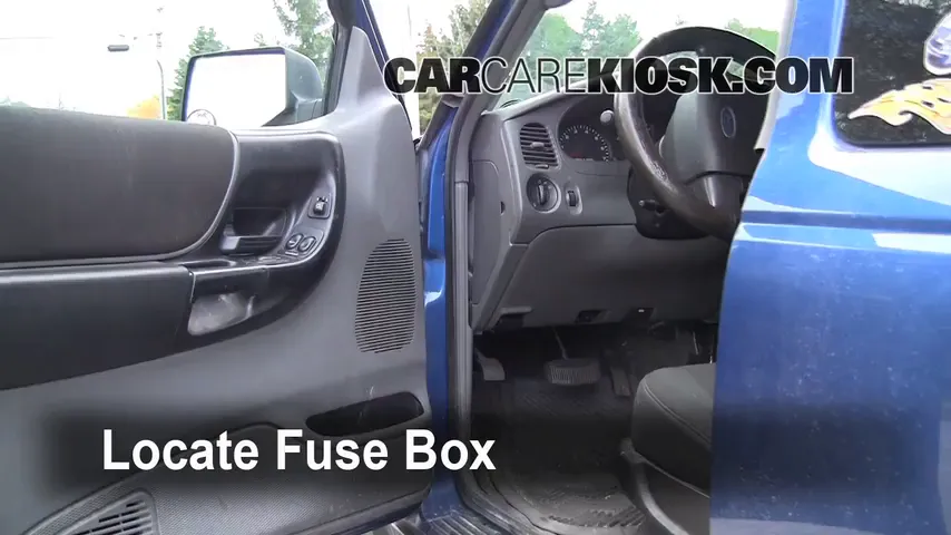 Interior Fuse Box Location: 2008 Ford Ranger XL 2.3L 4 Cyl. Standard ...