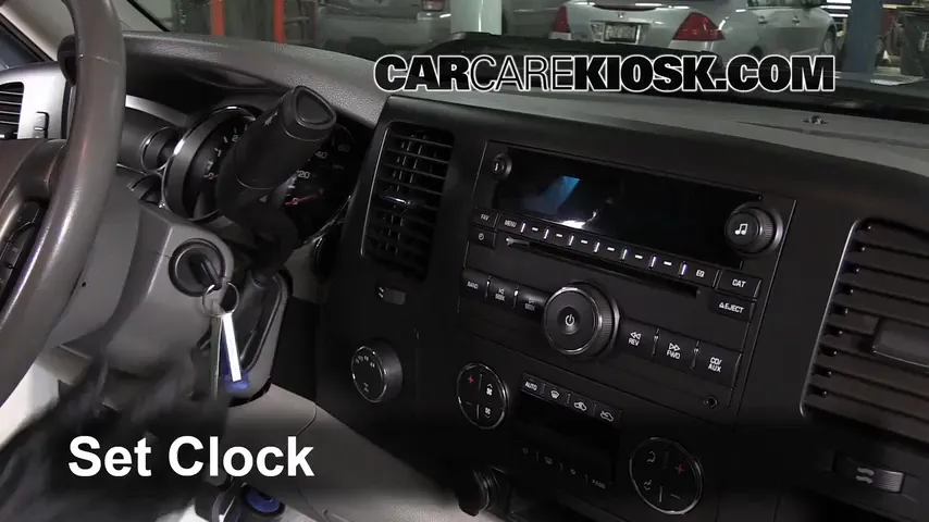 How to Set the Clock / Change Time on a 2007 GMC Sierra 1500 SLE 4.8L ...