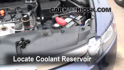 How to Add Coolant: 2008 Honda Civic EX 1.8L 4 Cyl. Sedan (4 Door)