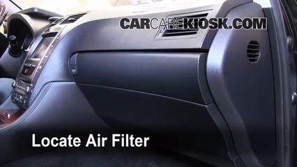 Cabin Air Filter Replacement: 2007 Lexus GS350 3.5L V6