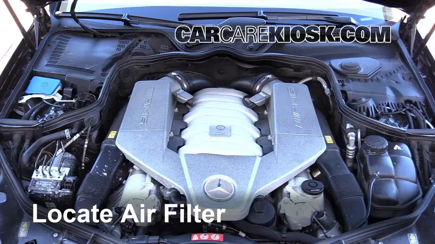 How to Change Engine Air Filter: 2007 Mercedes-Benz CLS63 AMG 6.3L V8
