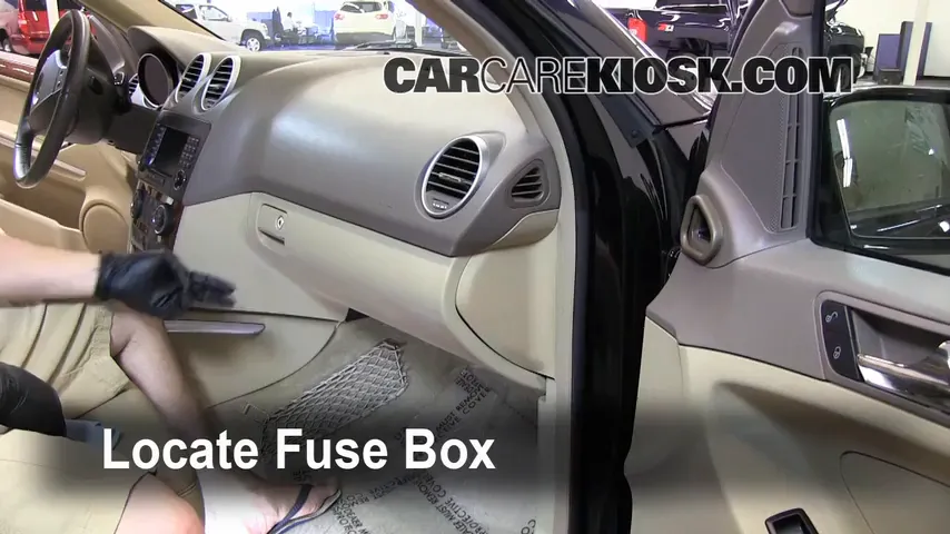 Interior Fuse Box Location: 2007 Mercedes-Benz ML320 CDI 3.0L V6 Turbo ...