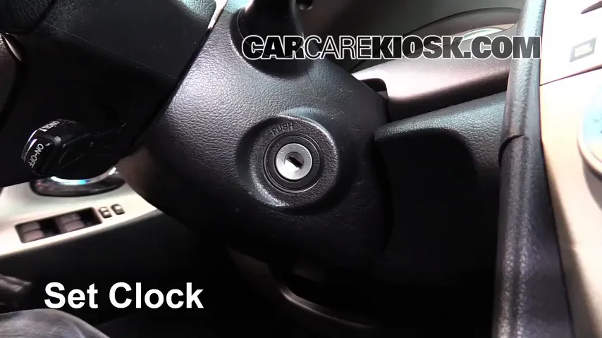 How to Set the Clock / Change Time on a 2007 Toyota Camry LE 3.5L V6