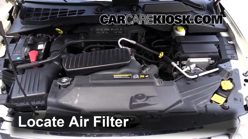 How to Change Engine Air Filter: 2008 Chrysler Aspen Limited 5.7L V8