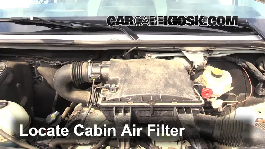 Cabin Air Filter Replacement: 2008 Dodge Sprinter 2500 3.0L V6 Turbo ...