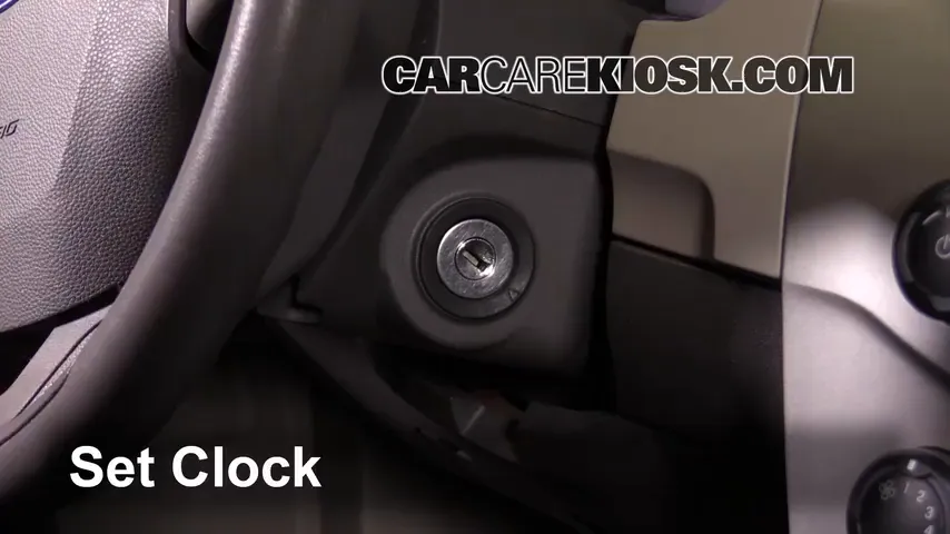 How to Set the Clock / Change Time on a 2009 Ford Focus SE 2.0L 4 Cyl ...