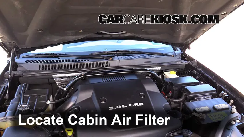 Cabin Air Filter Replacement: 2005 Jeep Grand Cherokee Laredo 3.7L V6