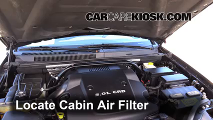 Cabin Air Filter Replacement: 2006 Jeep Grand Cherokee Laredo 4.7L V8