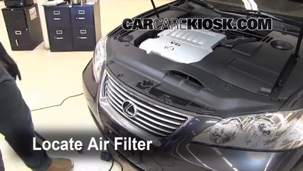 How to Change Engine Air Filter: 2007 Lexus ES350 3.5L V6