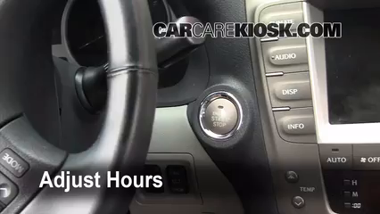 How to Set the Clock / Change Time on a 2008 Lexus IS250 2.5L V6