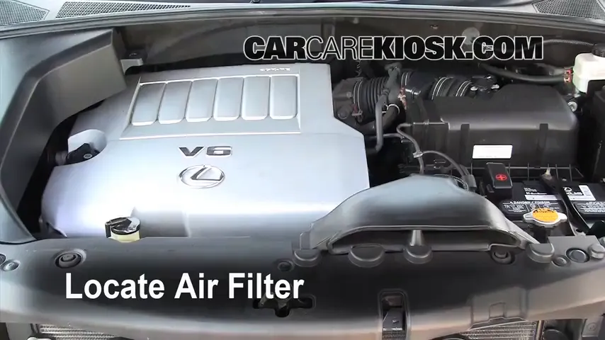 How to Change Engine Air Filter: 2004 Lexus RX330 3.3L V6
