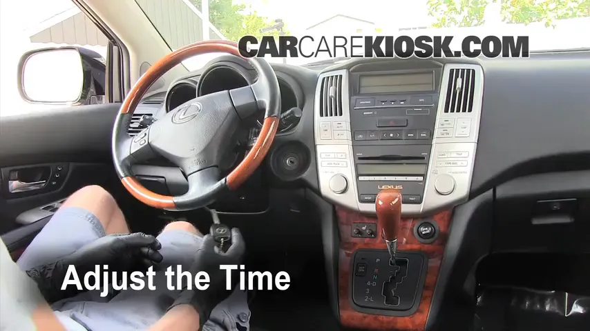 How to Set the Clock / Change Time on a 2008 Lexus RX350 3.5L V6
