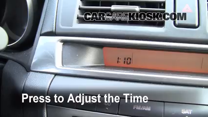 How to Set the Clock / Change Time on a 2008 Mazda 3 S 2.3L 4 Cyl ...