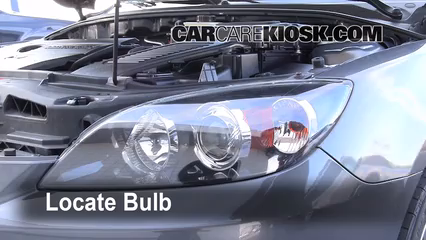 Headlight Bulb Replacement: 2008 Mazda 3 S 2.3L 4 Cyl. Hatchback