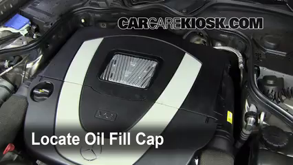 Check Oil Level 2008 Mercedes-Benz E350 4Matic 3.5L V6 Sedan