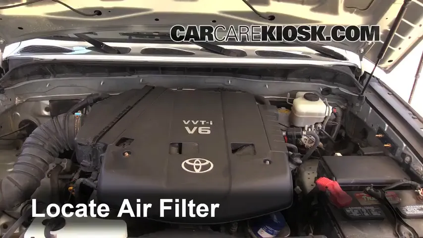 How to Change Engine Air Filter: 2007 Toyota FJ Cruiser 4.0L V6