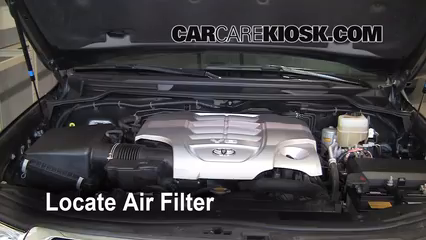 How to Change Engine Air Filter: 2008 Toyota Land Cruiser 5.7L V8