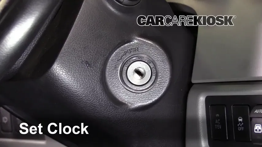 How to Set the Clock / Change Time on a 2008 Toyota Sequoia Limited 5.7L V8