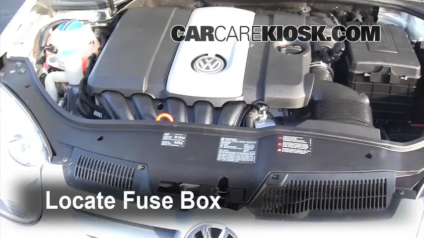 How to Change Engine Air Filter: 2008 Volkswagen Rabbit S 2.5L 5 Cyl ...