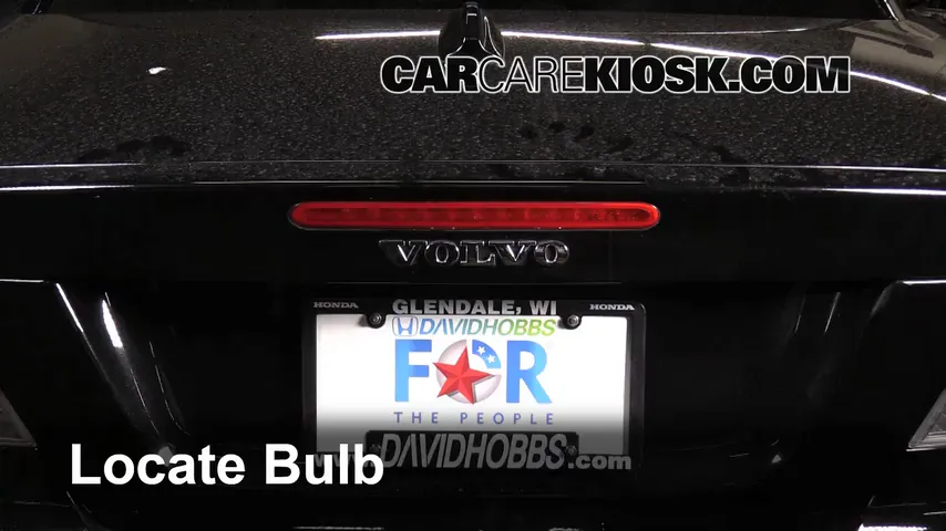 3rd Brake Light Bulb Replacement on a 2011 Volvo C70 T5 2.5L 5 Cyl. Turbo