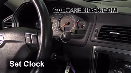 How to Set the Clock / Change Time on a 2008 Volvo XC70 3.2 3.2L 6 Cyl.