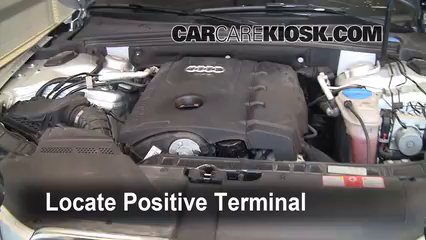 Battery Replacement: 2013 Audi A4 2.0L 4 Cyl. Turbo