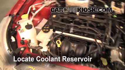 How to Add Coolant: 2009 Ford Focus SE 2.0L 4 Cyl. Sedan (4 Door)