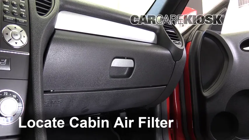 Cabin Air Filter Replacement: 2009 Mercedes-Benz SLK300 3.0L V6