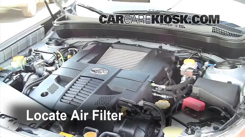 How to Change Engine Air Filter: 2009 Subaru Forester XT Limited 2.5L 4 ...