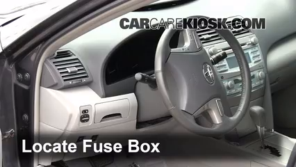 Interior Fuse Box Location: 2007-2011 Toyota Camry - 2010 Toyota Camry ...