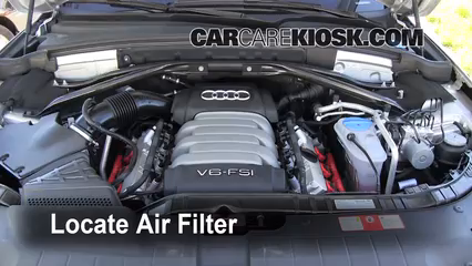 How to Change Engine Air Filter: 2010 Audi Q5 Premium 3.2L V6