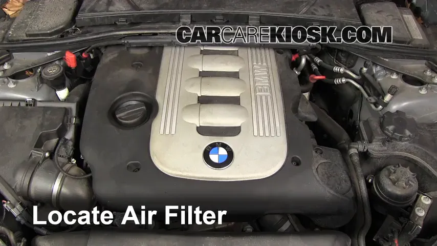 How to Change Engine Air Filter: 2010 BMW 335d 3.0L 6 Cyl. Turbo Diesel