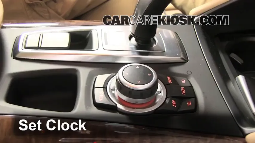 How to Set the Clock / Change Time on a 2010 BMW X6 xDrive35i 3.0L 6 ...