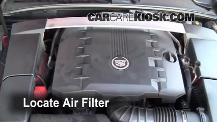 How to Change Engine Air Filter: 2010 Cadillac CTS Premium 3.6L V6 Wagon
