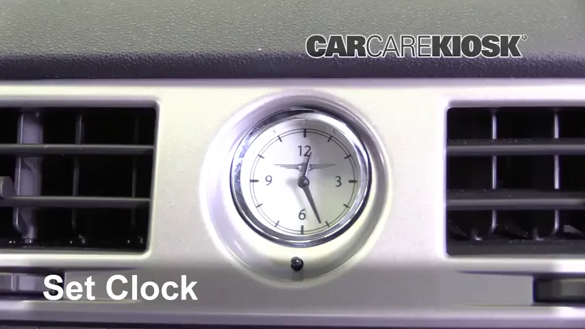 How to Set the Clock / Change Time on a 2010 Chrysler Sebring LX 2.7L ...