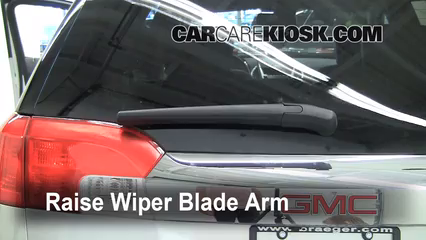 Rear Windshield Wiper Blade Change: 2010 GMC Terrain SLT 3.0L V6