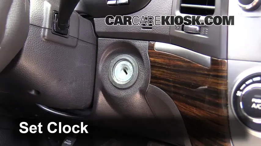 How to Set the Clock / Change Time on a 2010 Hyundai Santa Fe SE 3.5L V6