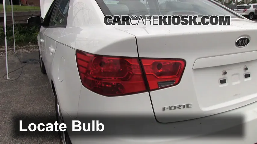 Tail Light Replacement on 2010 Kia Forte EX 2.0L 4 Cyl. Coupe (2 Door)
