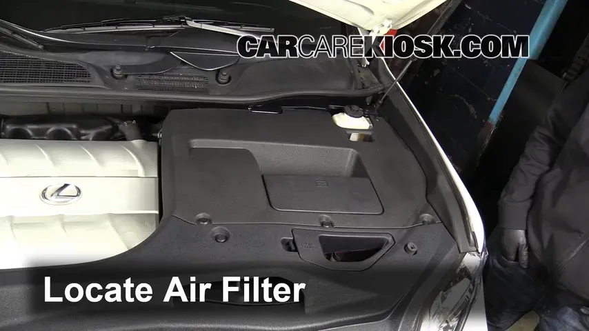 How to Change Engine Air Filter: 2010 Lexus RX350 3.5L V6