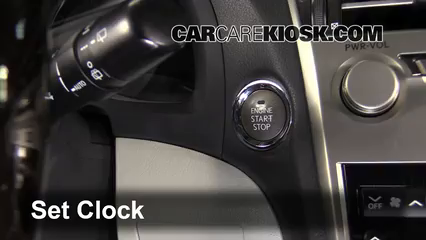 How to Set the Clock / Change Time on a 2010 Lexus RX350 3.5L V6