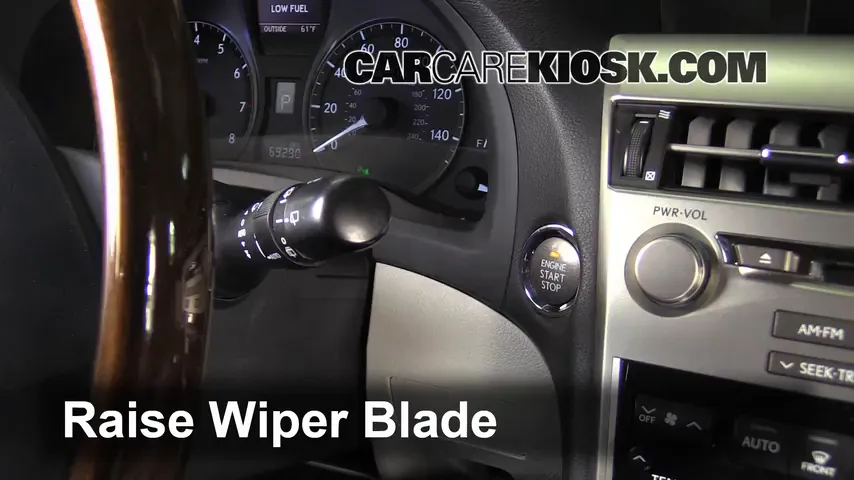 Rear Windshield Wiper Blade Change: 2010 Lexus RX350 3.5L V6