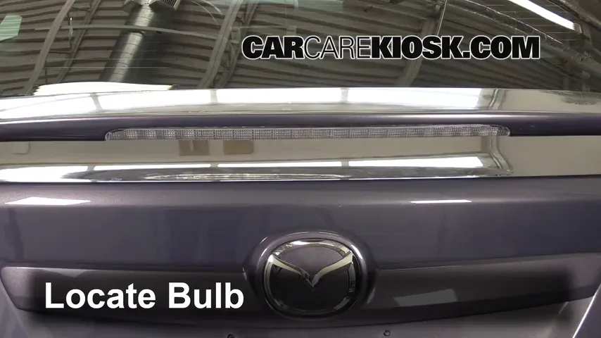3rd Brake Light Bulb Replacement on a 2012 Mazda 6 i 2.5L 4 Cyl.