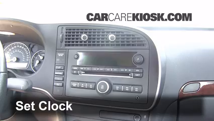 How to Set the Clock / Change Time on a 2010 Saab 9-3 2.0T 2.0L 4 Cyl ...