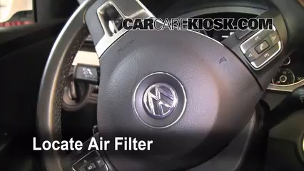 Cabin Air Filter Replacement: 2010 Volkswagen Passat Komfort 2.0L 4 Cyl ...